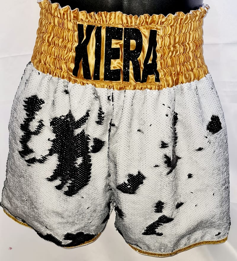 boxing ring wear , fight gear, Fighter, Shorts, bling, personalised
