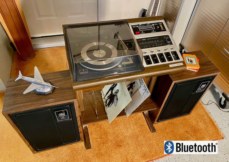 Fully Serviced 1979 Zenith "The Wedge" Stereo System Record Player with ...