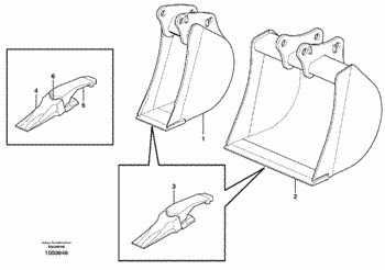 11884312 (V17TY)_Rear Bucket Tooth : BL61 / BL71