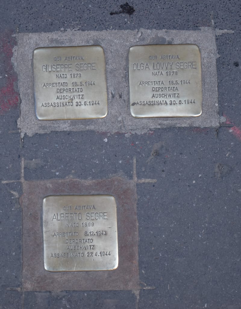 4,5 & 6 Giuseppe Segre, Olga Lovvy, Alberto Segre-Corso Magenta 55 ...