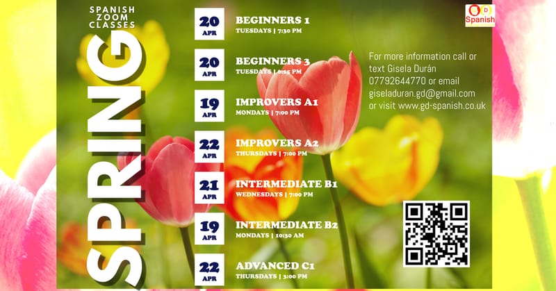 Spanish lessons Zoom classes