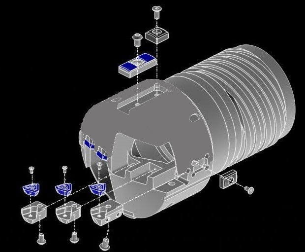 Guide Pads - Cartridges - Deep Drilling Inserts - BTA BORE