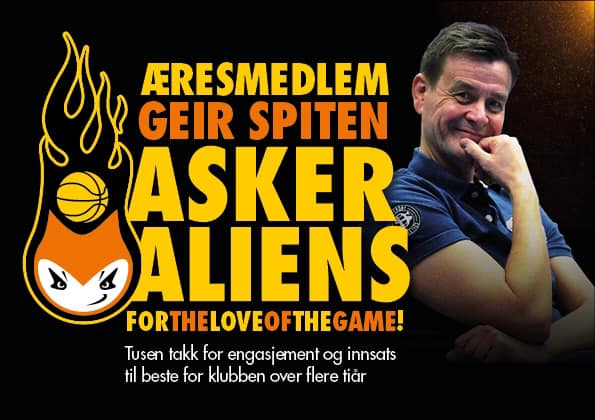 Geir Spiten - æresmedlem i Asker Aliens - Asker Aliens