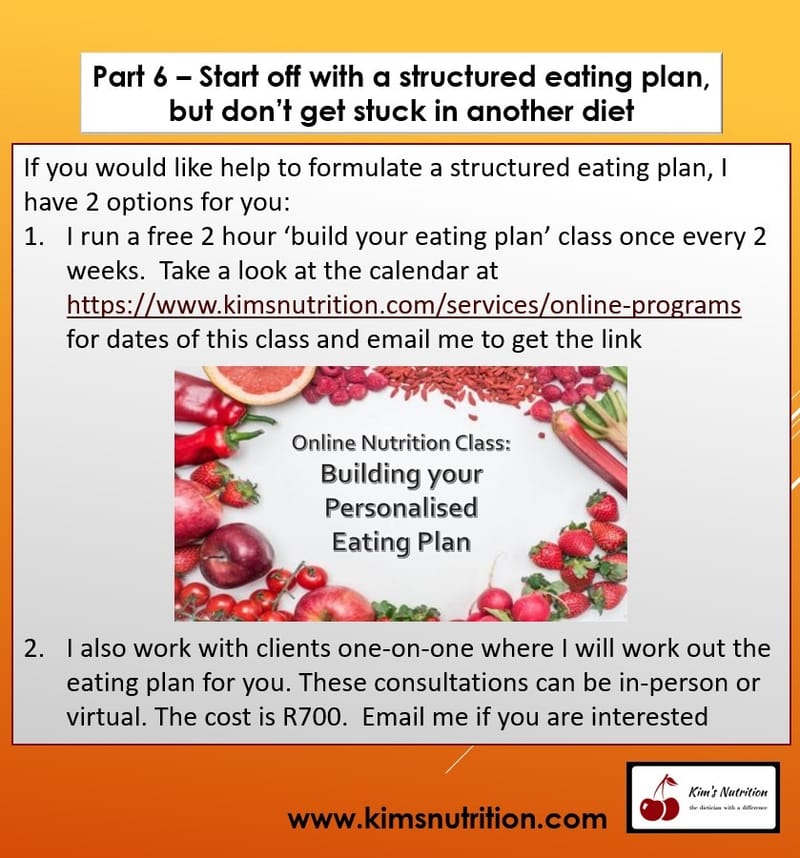 Emotional Eating Part 6 - Start off with a structured eating plan, but ...