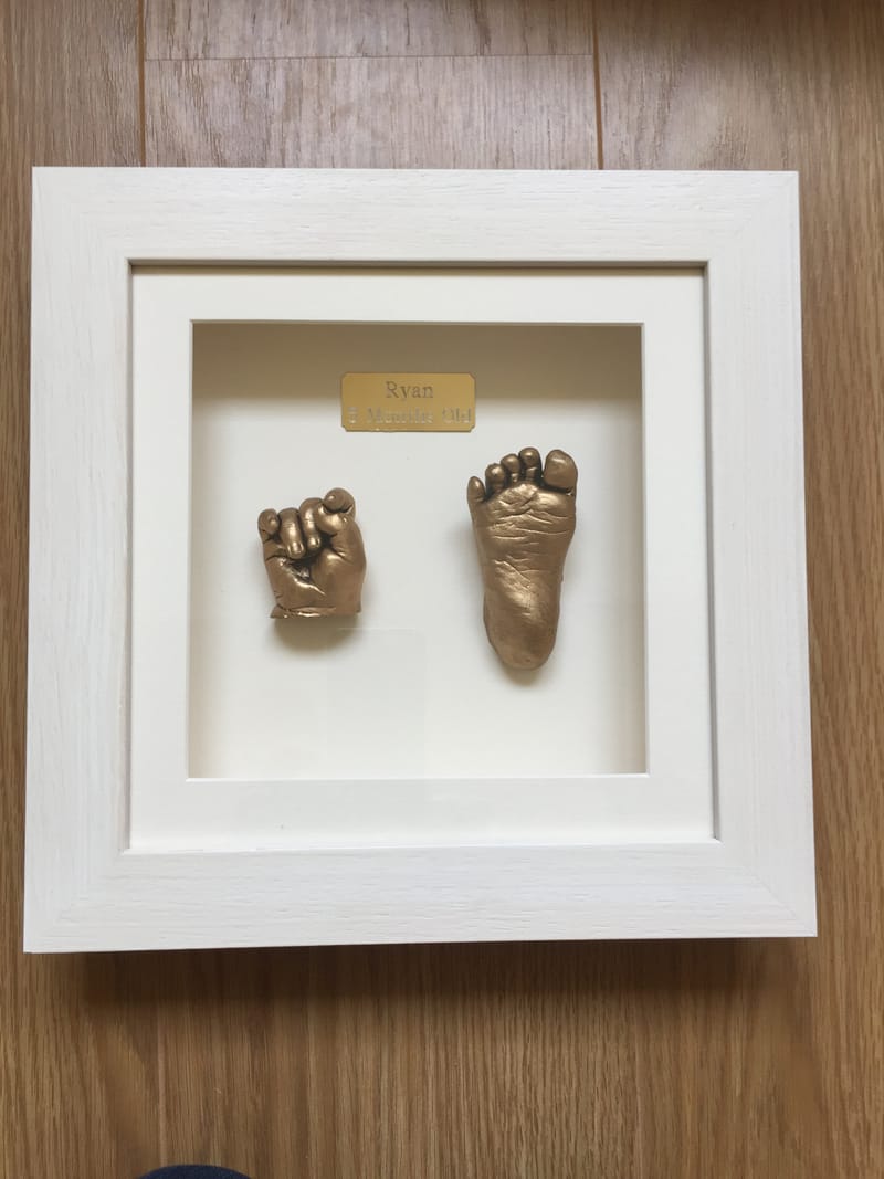 1 Hand 1 Foot Framed - 3D Casts and Frames