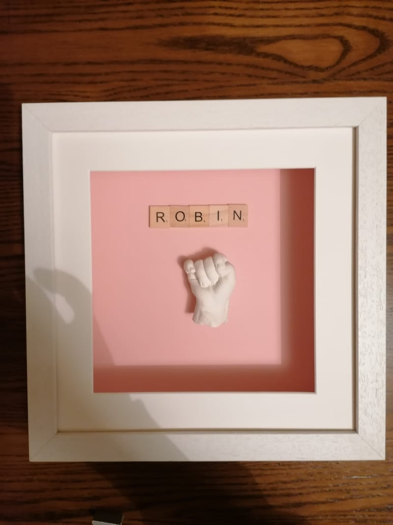 1 Hand 1 Foot Framed - 3D Casts and Frames