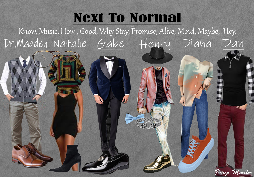 Next to Normal - Photoshop. A collage of appropriate quick changes and ...
