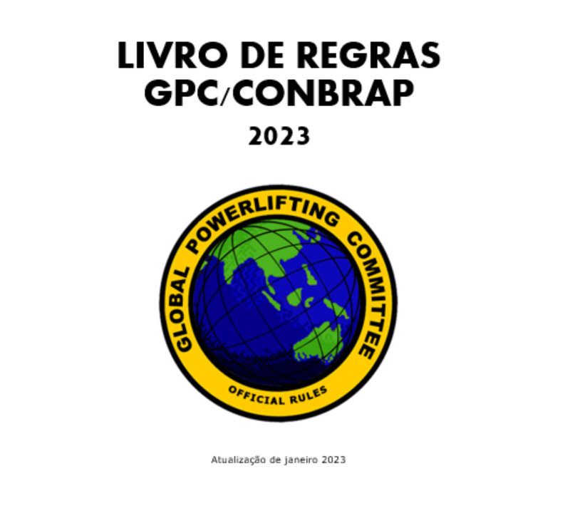 REGRAS 2023 GPC- GPC RULES- NORMAS GPC - CBP Powerlifting