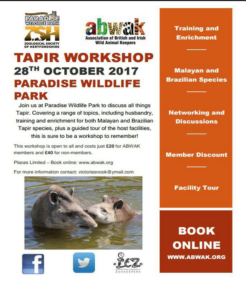 ABWAK Tapir Workshop - Registered Charity in England & Wales no. 1178456