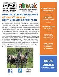 ABWAK SYMPOSIUM 2022 - West Midlands Safari Park