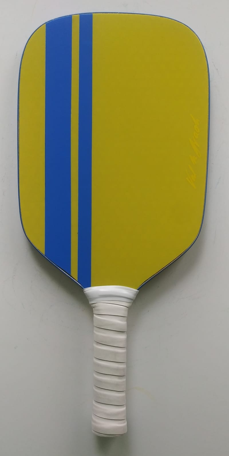 DBall Poly BJ Pickleball Paddle. Yellow/Blue - DBall Paddles