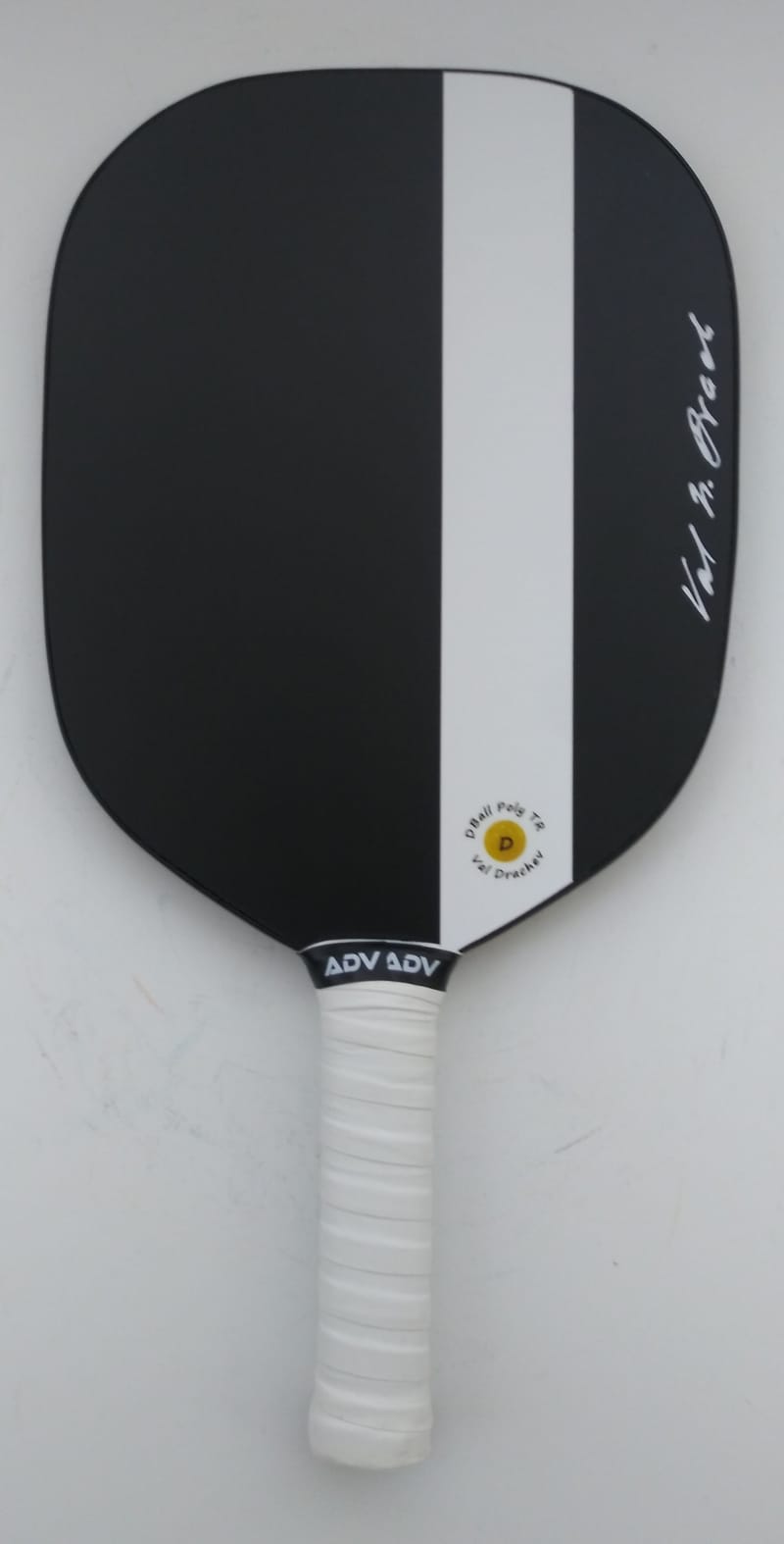 DBall Poly TR Pickleball Paddle. Black/White - DBall Paddles