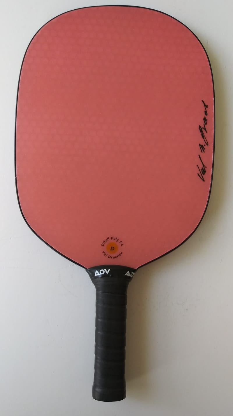 DBall Poly DL Pickleball Paddle. Pink/Transparent - DBall Paddles