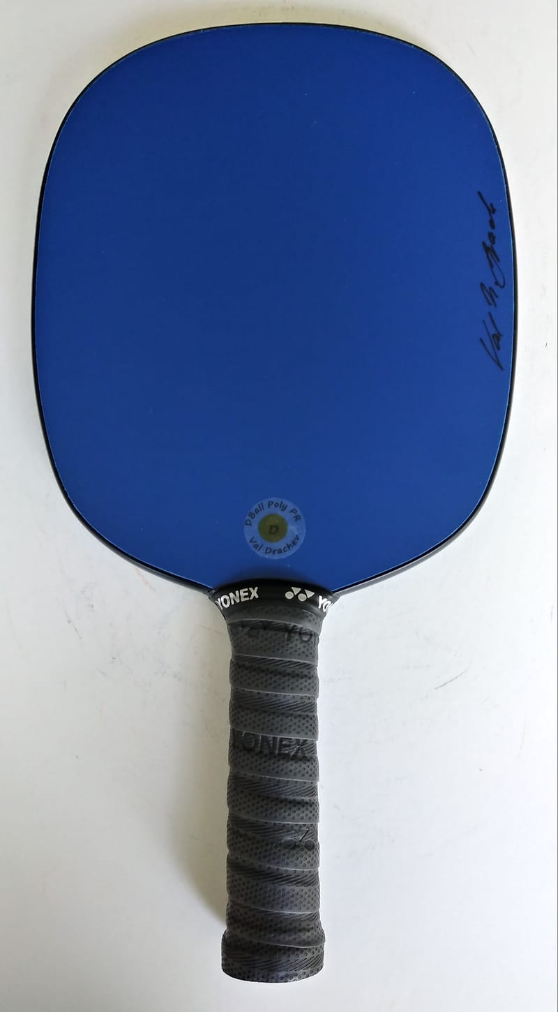 DBall Poly PR Pickleball Paddle. Black/Navy Blue - DBall Paddles