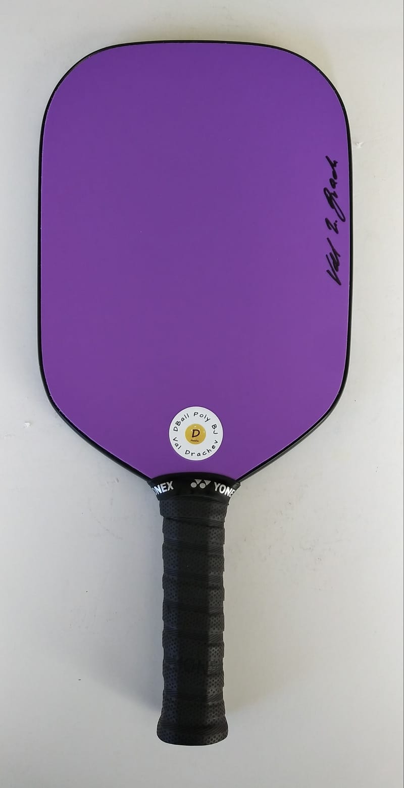 DBall Poly BJ Pickleball Paddle. Purple/Black - DBall Paddles
