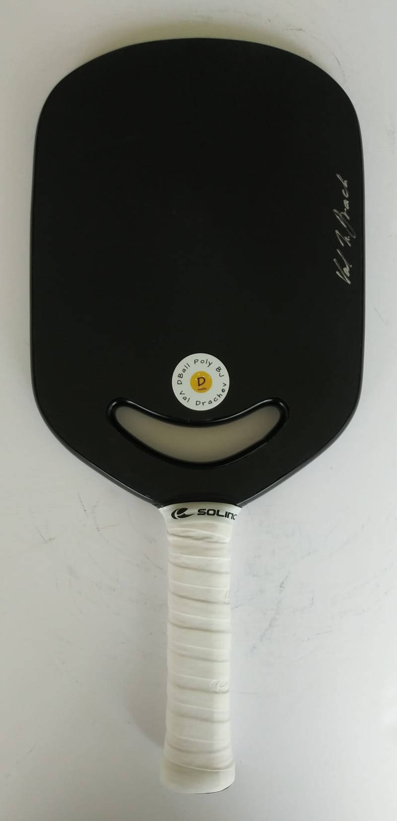 DBall Poly BJ Pickleball Paddle. Black/with cutout - DBall Paddles