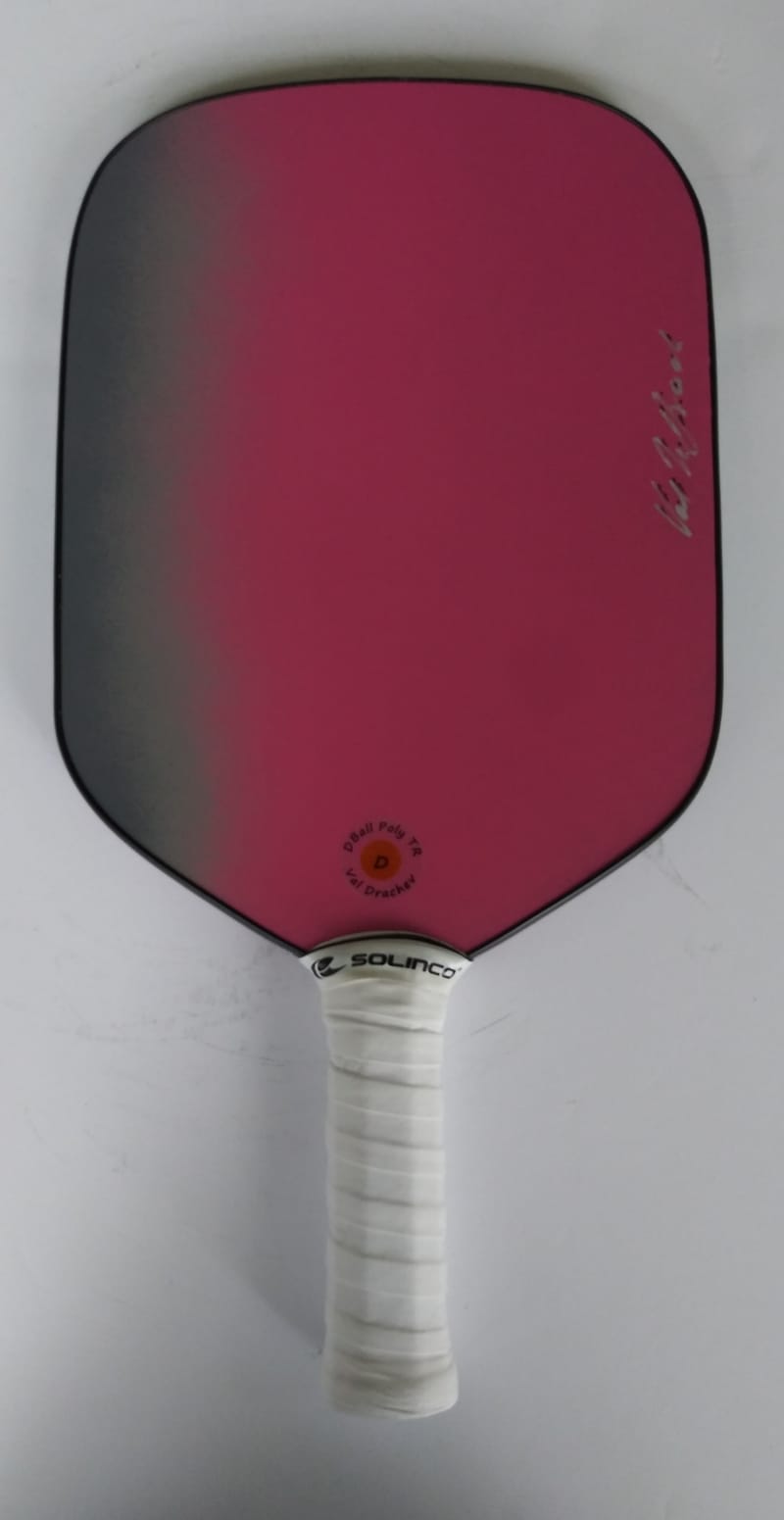 DBall Poly TR Pickleball Paddle. Pink/Grey /short handle - DBall Paddles