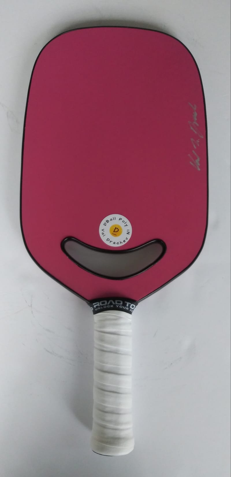 DBall Poly IN Pickleball Paddle. Pink/ with cutout - DBall Paddles