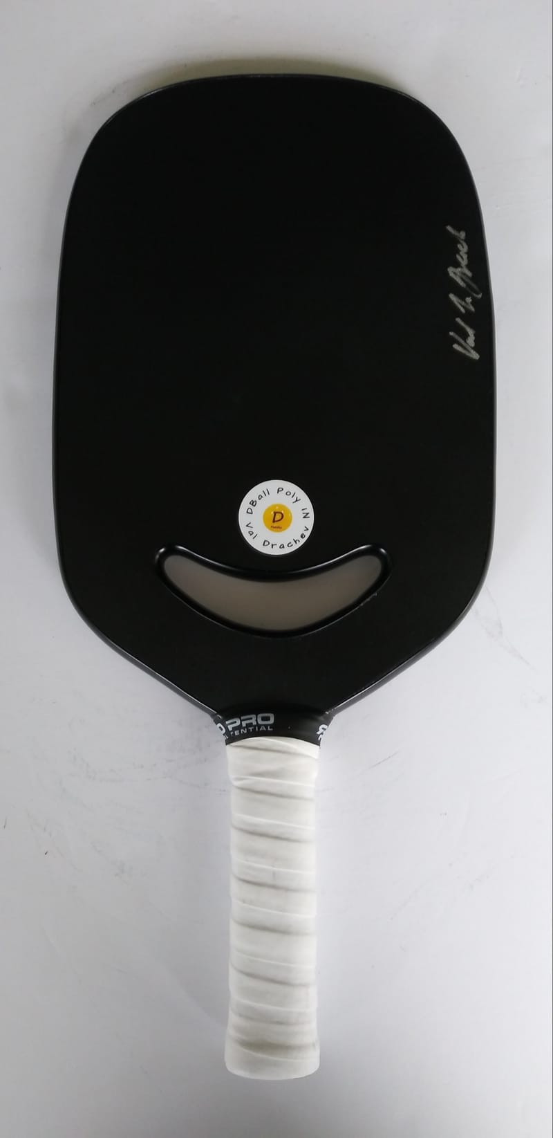 DBall Poly IN Pickleball Paddle. Black/with cutout - DBall Paddles