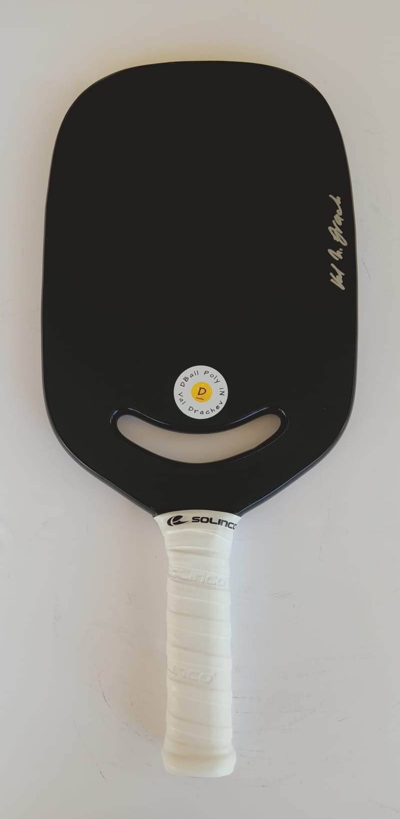 DBall Poly IN Pickleball Paddle. Black-Red/with cutout - DBall Paddles