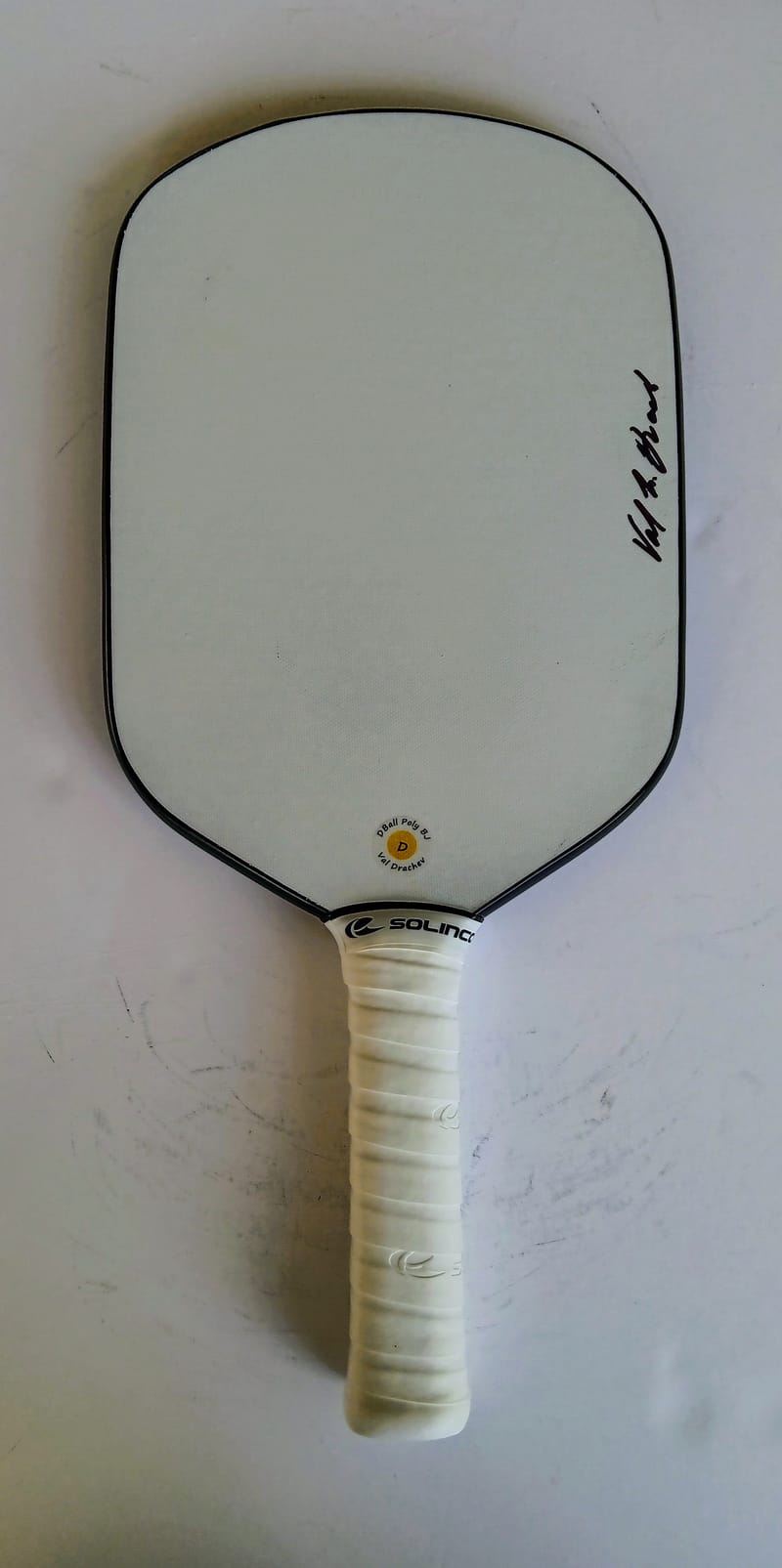 DBall Poly BJ Pickleball Paddle. White - DBall Paddles