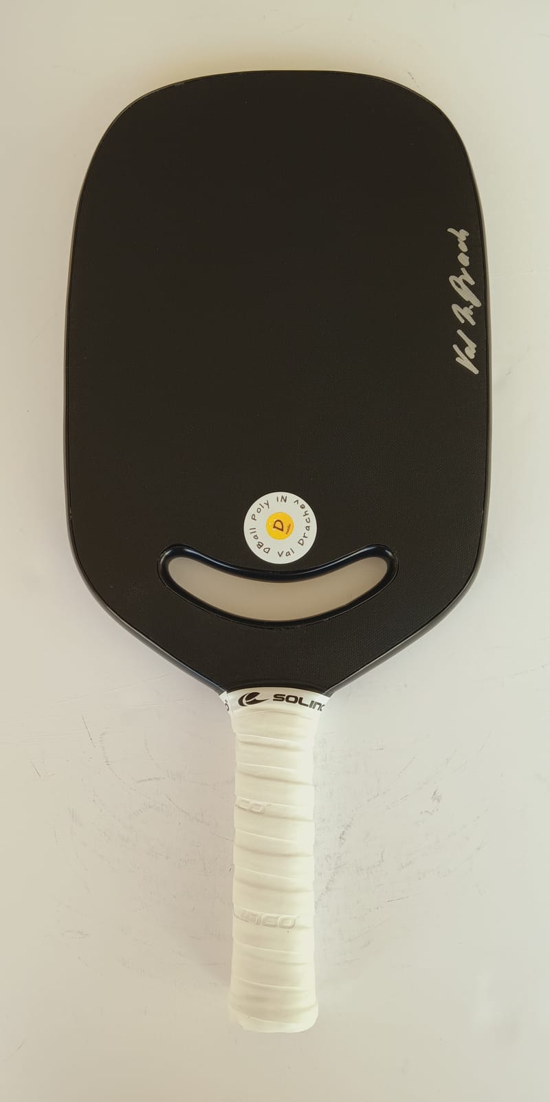 DBall Poly IN Pickleball Paddle. Black/with cutout - DBall Paddles