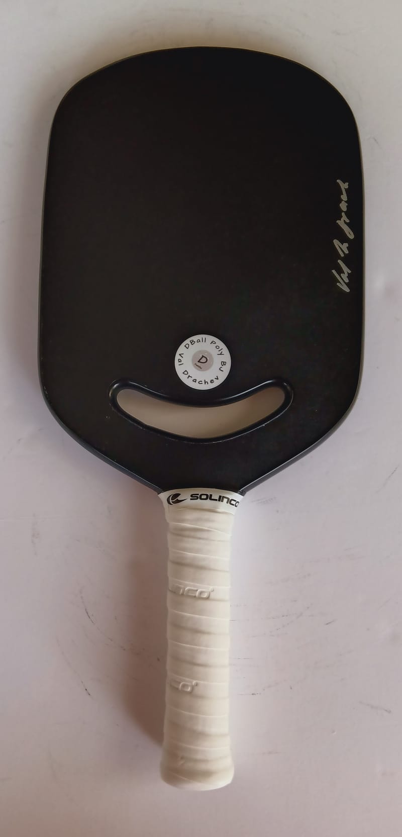 DBall Poly BJ Pickleball Paddle. Black/with cutout - DBall Paddles