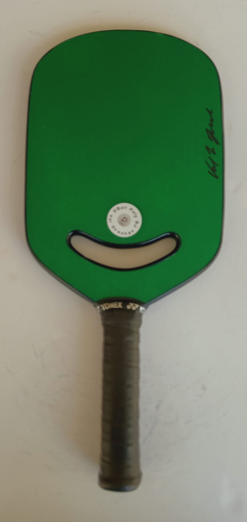 DBall Poly BJ Pickleball Paddle. Green/with cutout - DBall Paddles