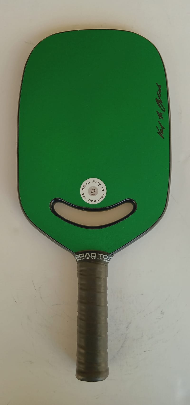 DBall Poly IN Pickleball Paddle. Green/with cutout - DBall Paddles