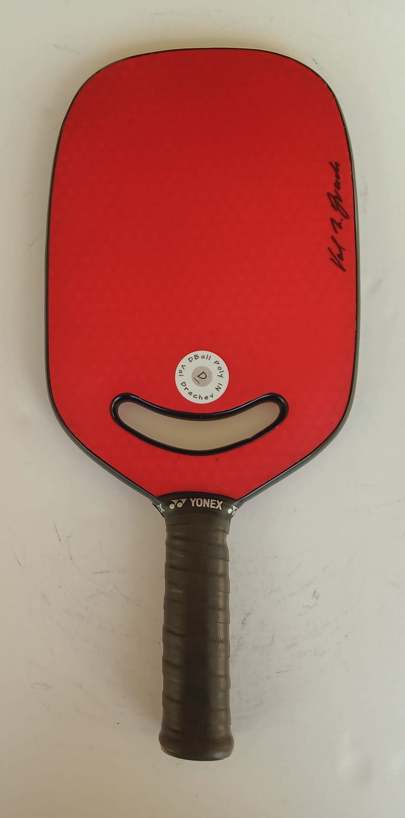 DBall Poly IN Pickleball Paddle. Red/with cutout - DBall Paddles