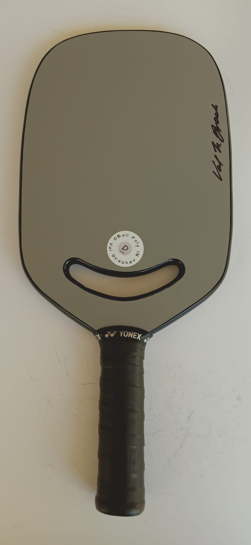 DBall Poly IN Pickleball Paddle. Grey/with cutout - DBall Paddles