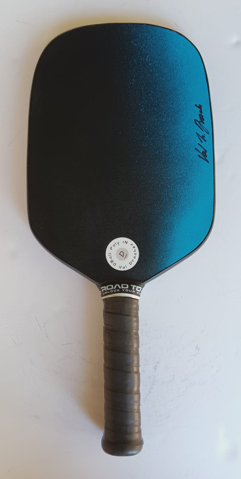 DBall Poly IN Pickleball Paddle. Black-Blue - DBall Paddles
