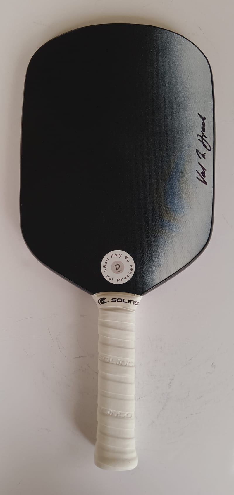 DBall Poly BJ Pickleball Paddle. Black-White - DBall Paddles
