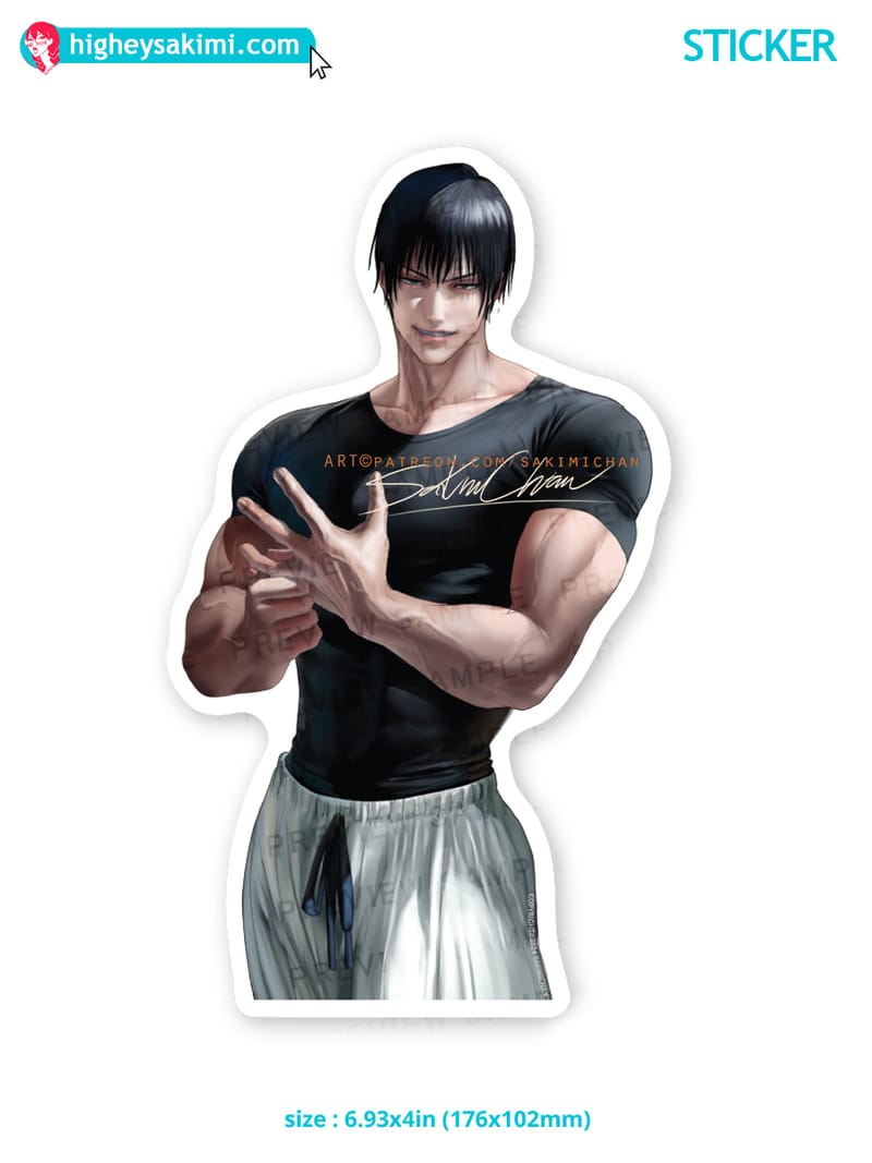 Toji Fushiguro Sticker - HIGHKEYSAKIMI