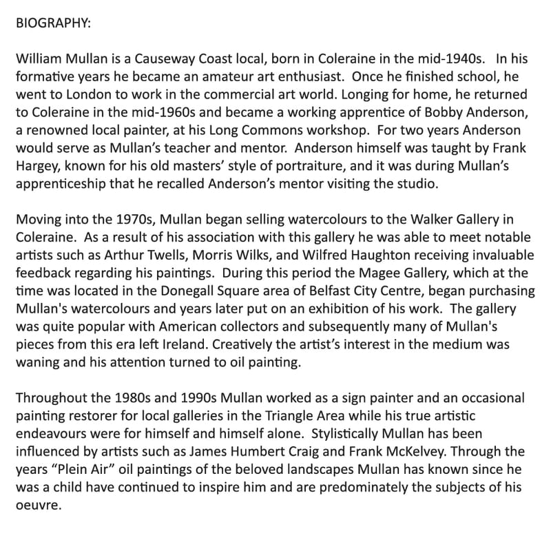 Mullan, William - GALLERY 1608