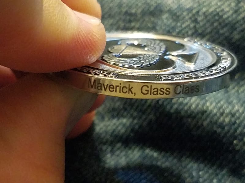 Challenge coin - LaserUS