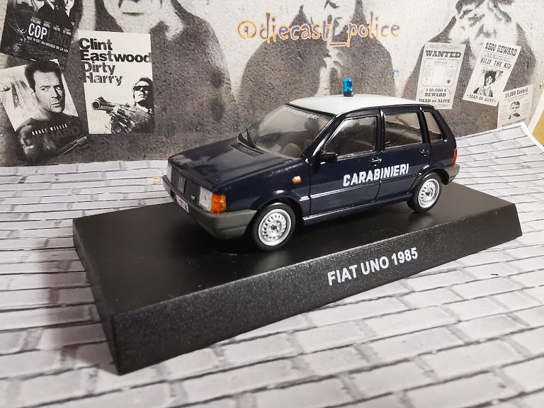 Fiat Uno 1985 - DIECAST POLICE