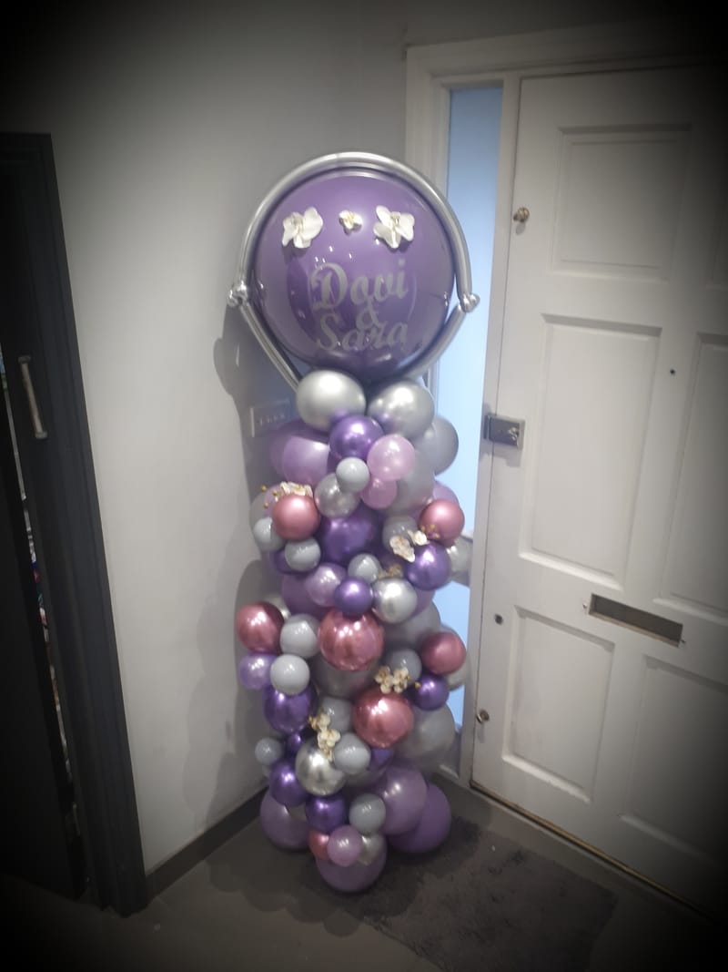 ORGANIC LILAC COLUMN £90 - Balloon Decor