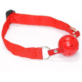 Simple Red Ball Gag Y64050R - alternative2fetish.co.uk
