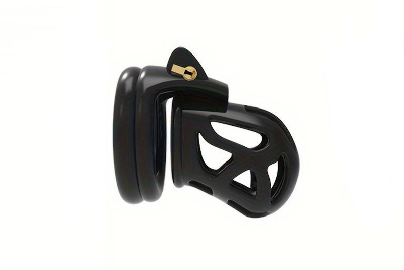 Small Black Open Resin Cage B - alternative2fetish.co.uk