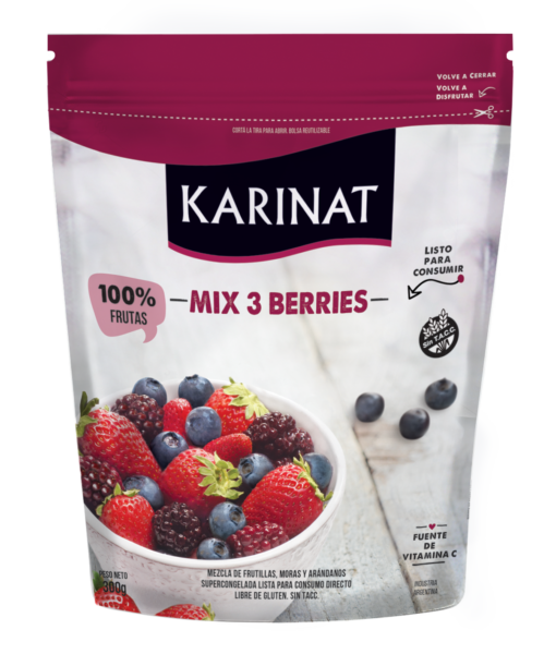 Mix 3 berries congeladas - Manjares en Casa