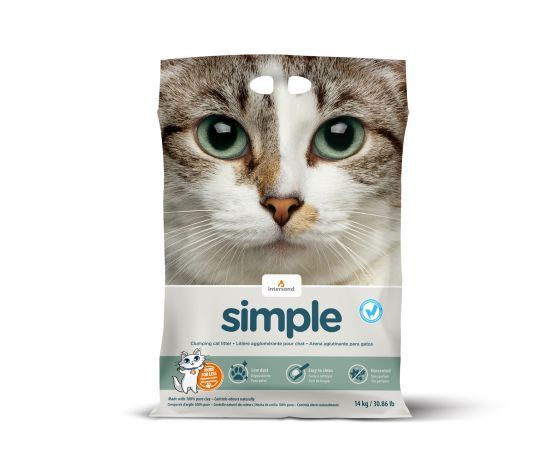 Litière pour Chat -Simple Extra Dure 14 kg - INTERSAND