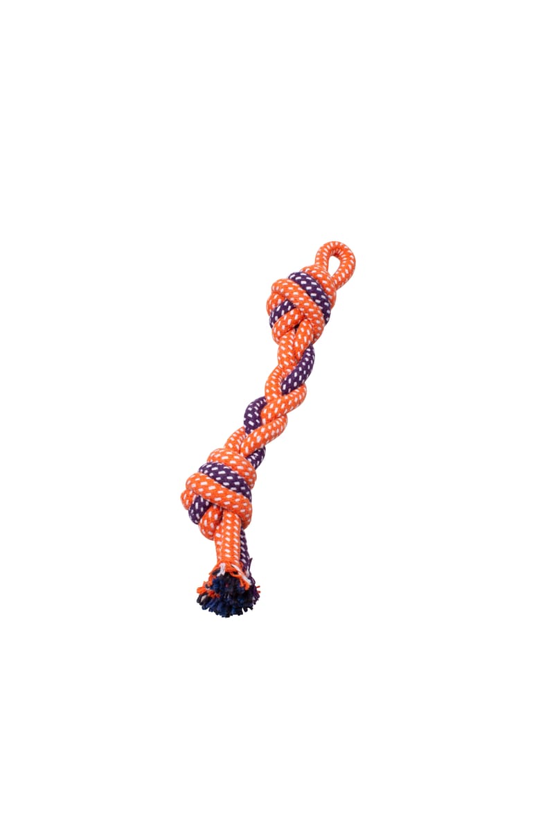 Bud'z Jouet De Corde Pour Chien, Tressé Avec 2 Noeuds 11.5""
