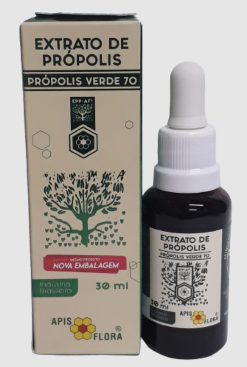 Extrato de Propolis Verde - Conc. 70% - 30ml - Loja do Mel