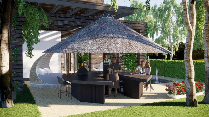 Buitenbar met overkapping | KEES