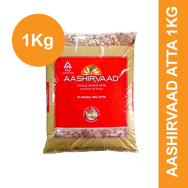 AASHIRVAAD ATTA 1KG - FARM TO HOME