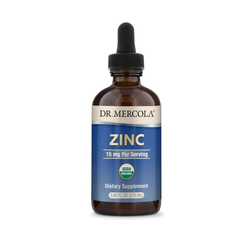 Dr. Mercola Zinc Gotas 15mg 3.88oz