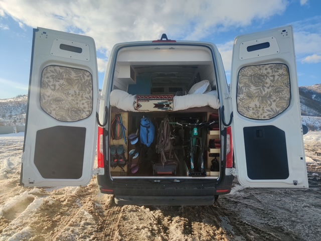 Mercedes Sprinter Back Barn door Window cover set 2019-present