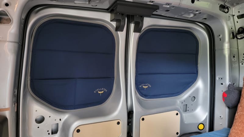 Ford Transit Connect Back Barn Doors Window Cover Shades