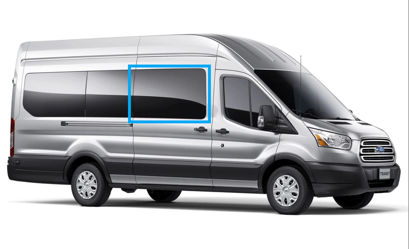 Side Sliding Door Window Cover for Ford Transit Passenger Van